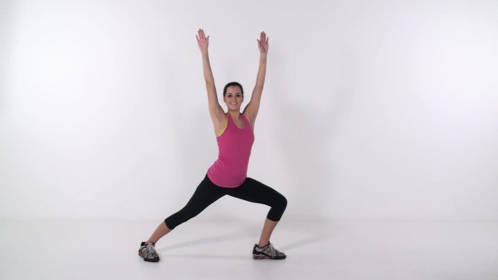 dynamic lunge with arms