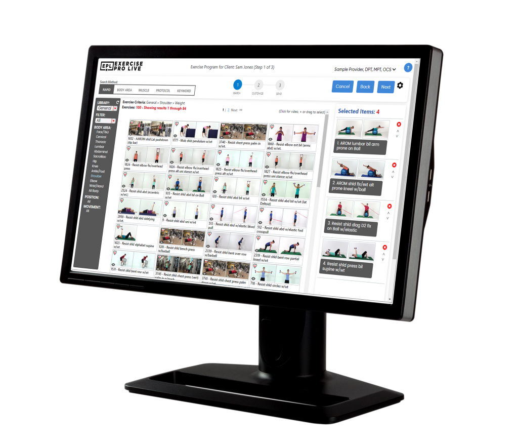 Physical Therapy Software – Exercise Pro Live
