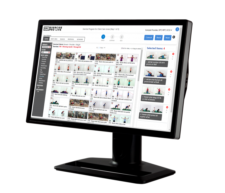 Physical Therapy Software – Exercise Pro Live